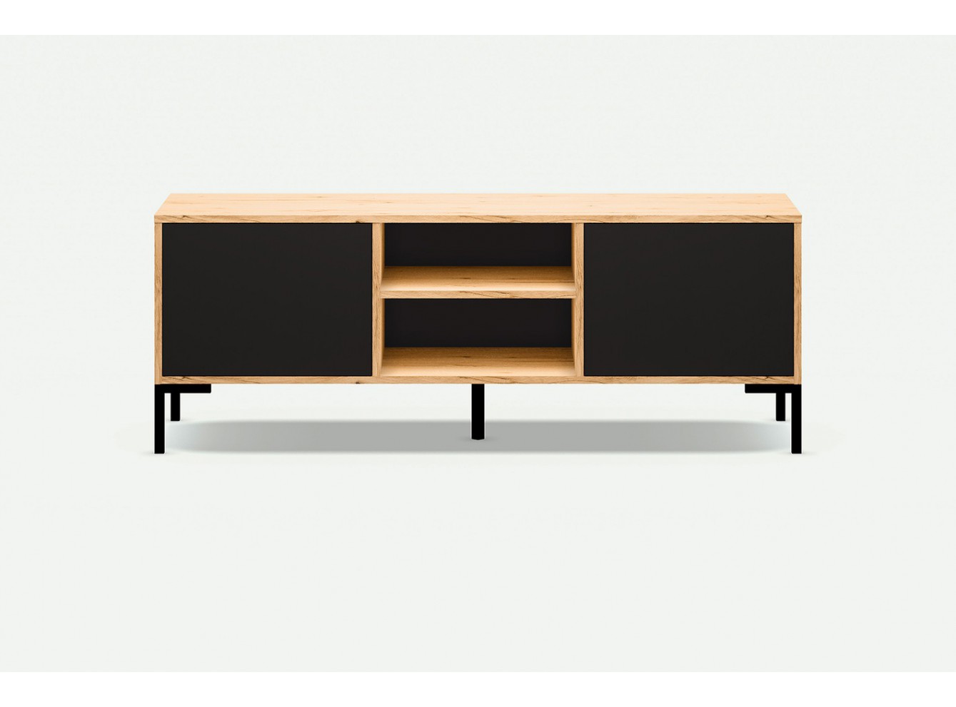 Mała nowoczesna szafka RTV FORM w loftowym stylu